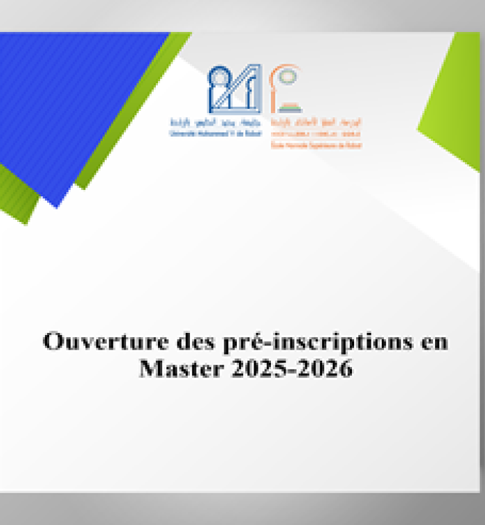 ENS-R | Ecole Normale Supérieure de Rabat